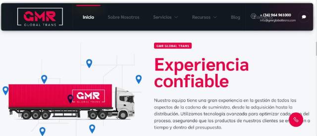 GMR Global Trans lanza su nueva página web